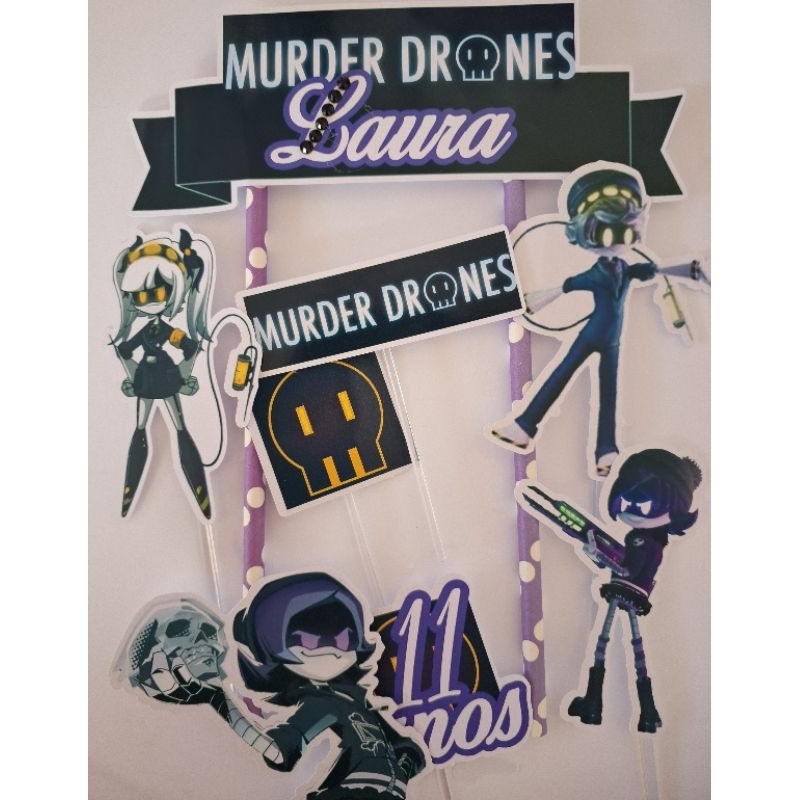 Topo bolo murder drones | Shopee Brasil