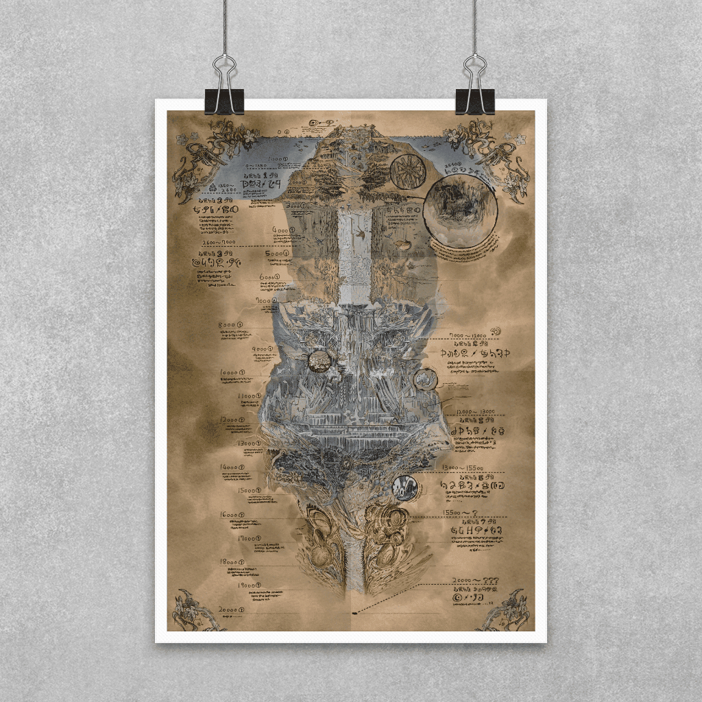 Poster Anime Mapa do Abismo - Coleção Made in Abyss | Shopee Brasil