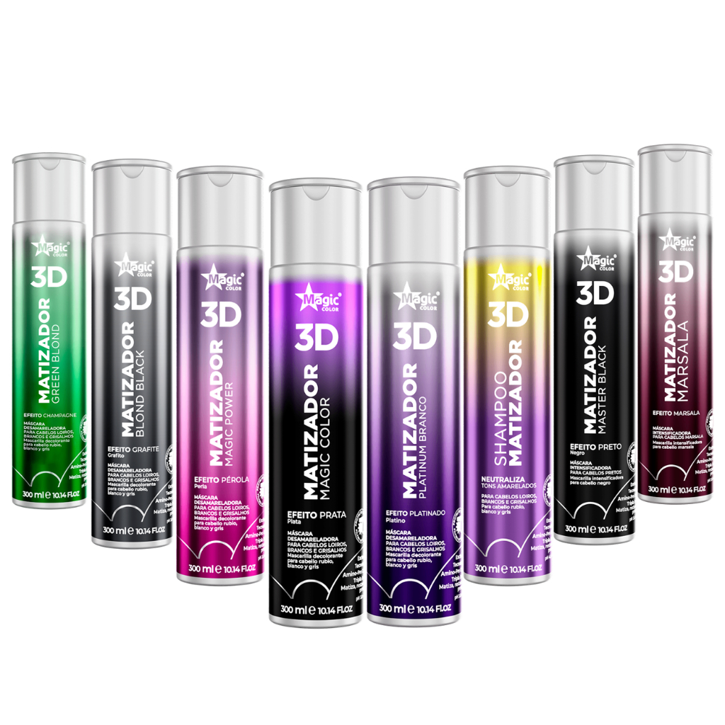 Magic Color Gloss 3D Matizador 300ml Todos os Efeitos Cabelos Loiros ...
