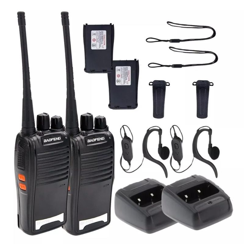Kit Par 2 Radio Baofeng Walk Talk | Shopee Brasil