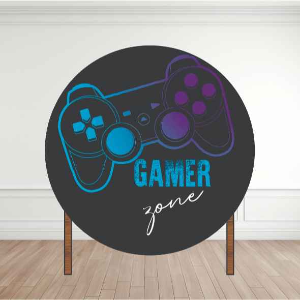 Painel em Lona Redondo - Tema GAME - Lona Fosca | Shopee Brasil