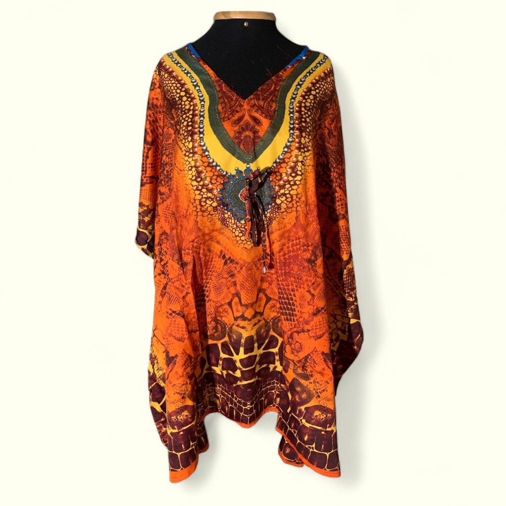 Bata Curta Feminina Kaftan Indiana Saída de Praia | Shopee Brasil