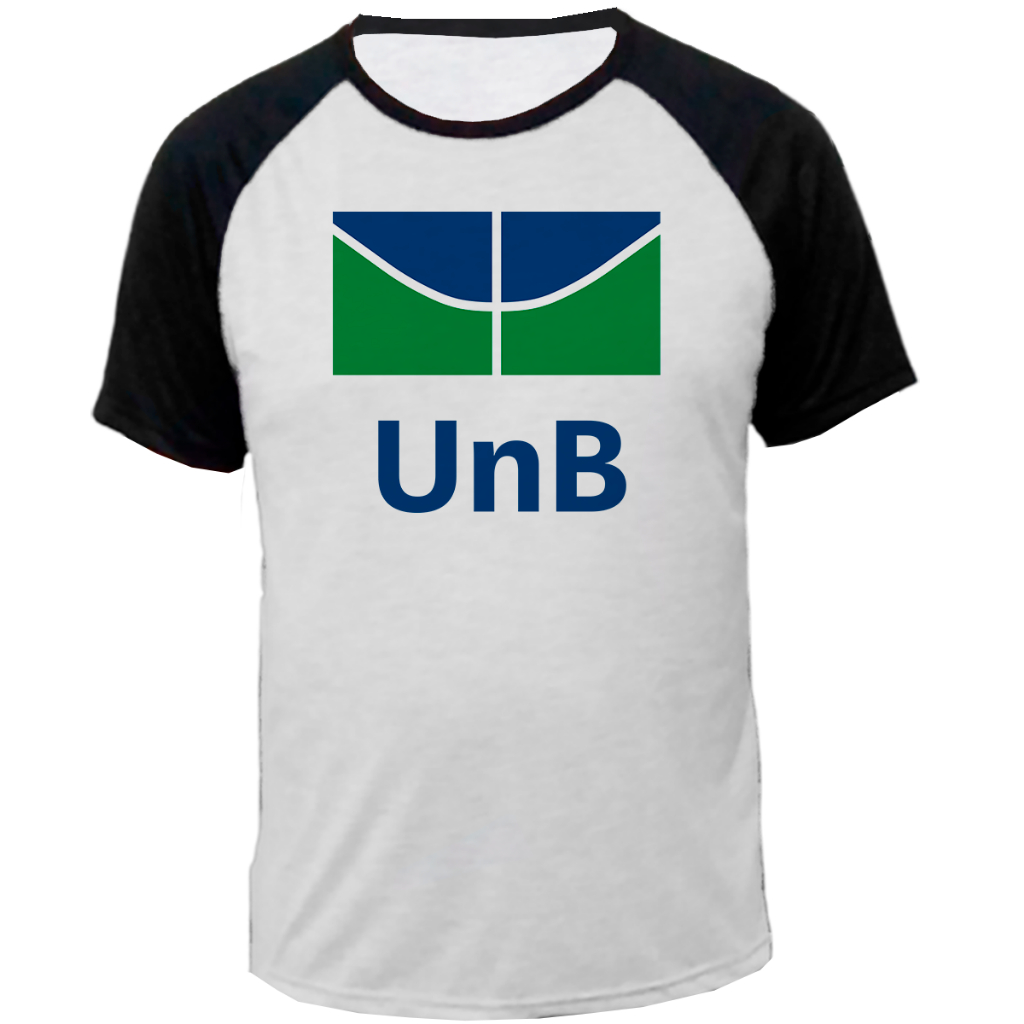 Camiseta Raglan UNB Universidade de Brasília Camisa Blusa | Shopee Brasil