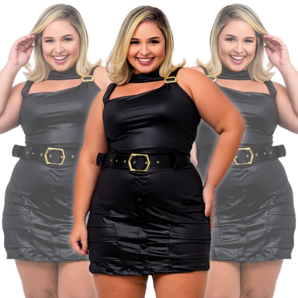 Conjunto Plus Size Fem [Short Plus Size + Cropped Plus Size] Coleção ...