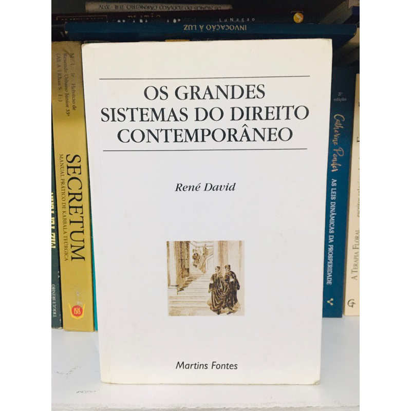 Livro Os Grandes Sistemas do Direito Contemporâneo René David | Shopee ...