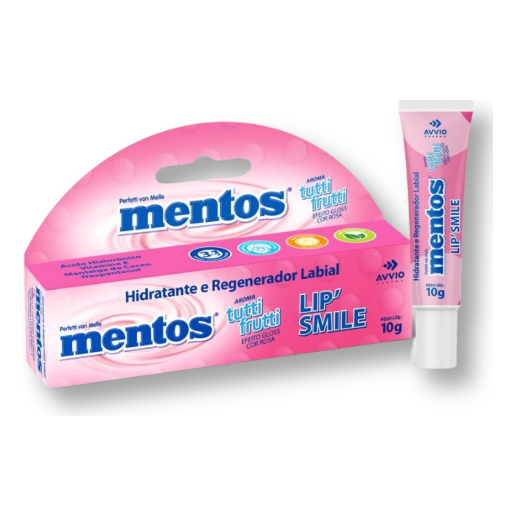 Mentos Hidratante E Regenerador Labial Lip Smil Carmed Tuti Fruti ...