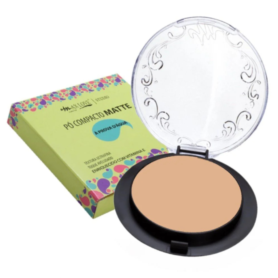 Pó Compacto Matte Á Prova D'água - Max Love | Shopee Brasil
