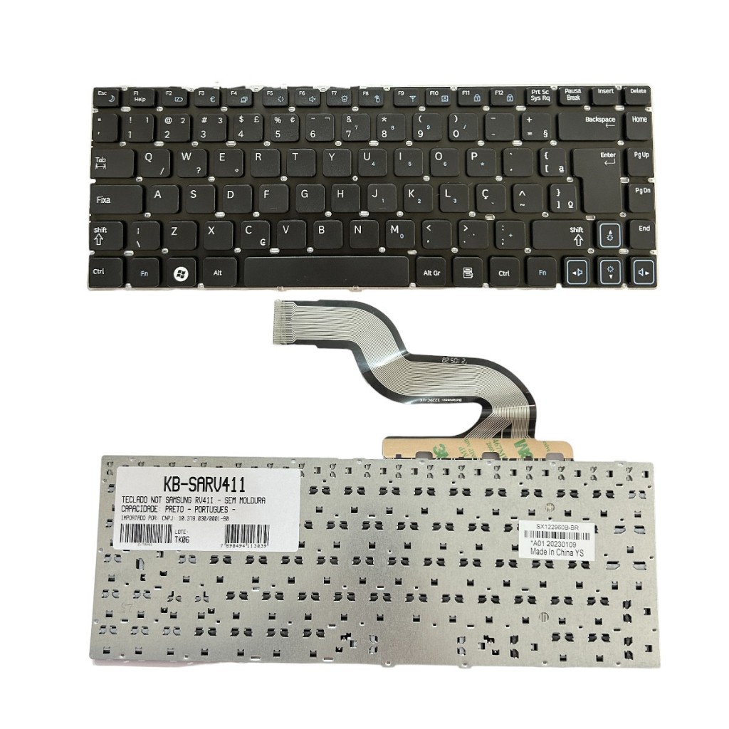 Teclado Notebook Samsung Rv411 Rv415 Rv419 Rv420 Rc410 Br Ç | Shopee Brasil