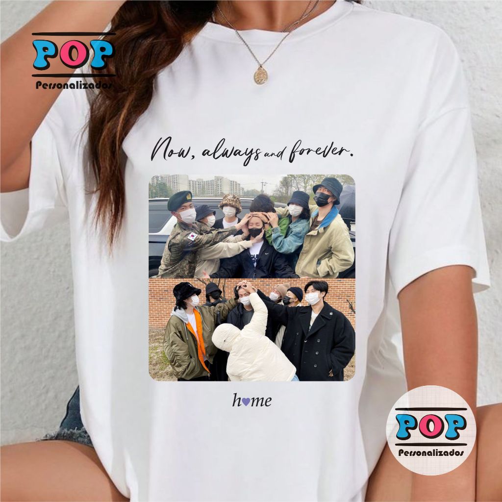 Camiseta BTS Exercito Army Blusa Kpop | Shopee Brasil