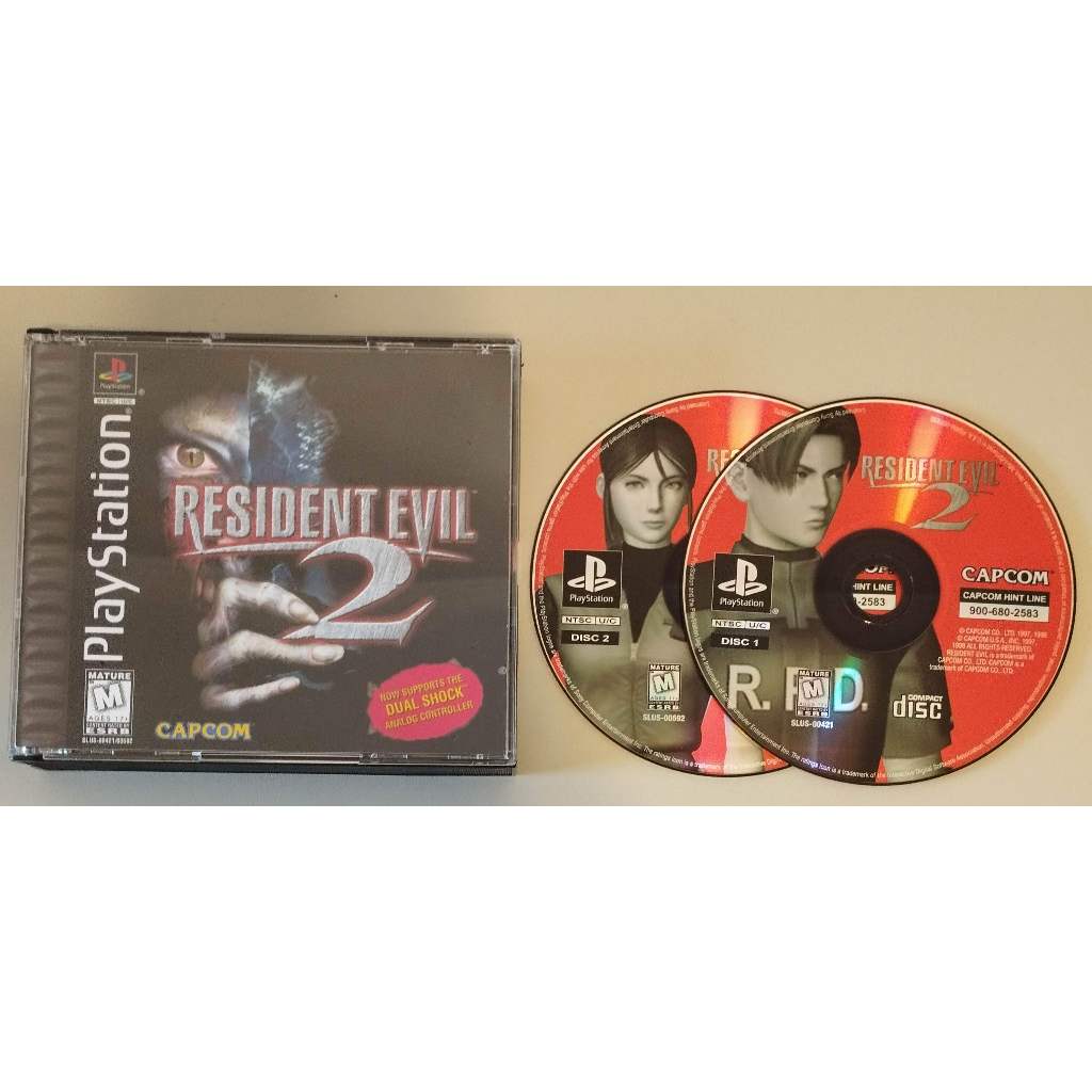 Ps1 - Resident Evil 2 - Mídia Preta BLACK DISCS | Shopee Brasil