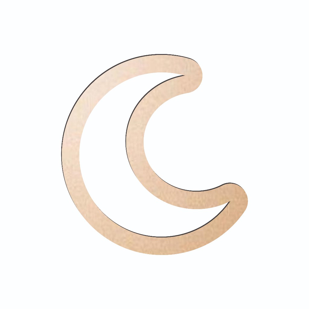 Recorte Lua vazada 30cm mdf cru 3mm | Shopee Brasil