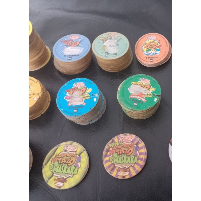 Lote de tazos Elma chips | Shopee Brasil