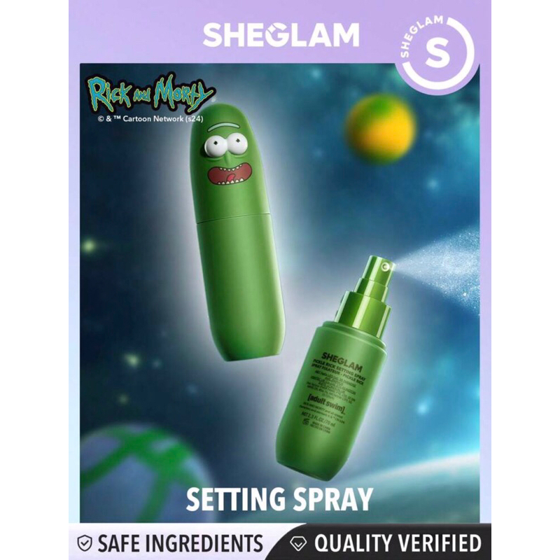 SHEGLAM Spray Fixador de Maquiagem do Rick and Morty | Shopee Brasil