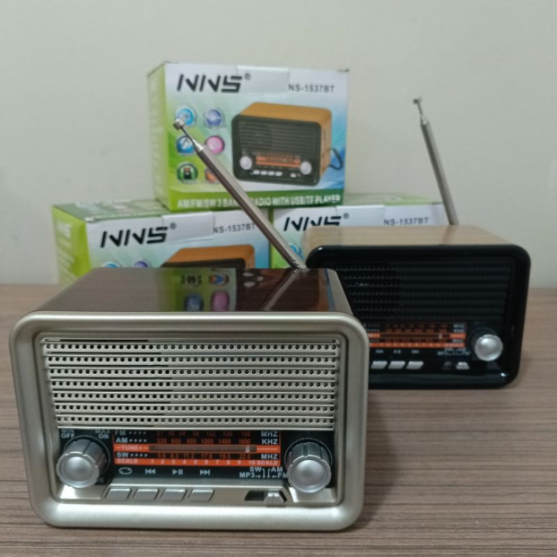 Rádio Caixa de Som Retrô Vintage Bluetooth Am Fm Usb Aux Sd ...
