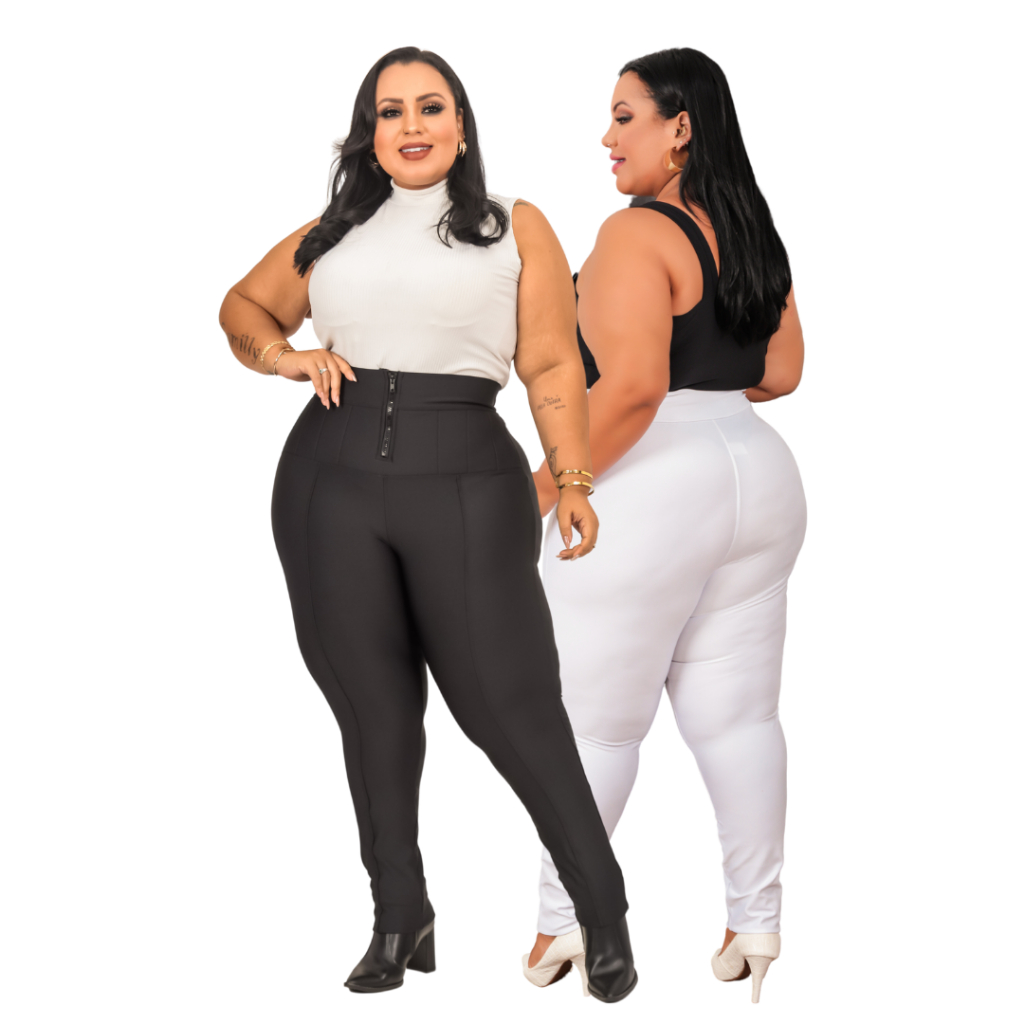 Calça Lipo Plus Size Feminina Cintura Alta | Shopee Brasil