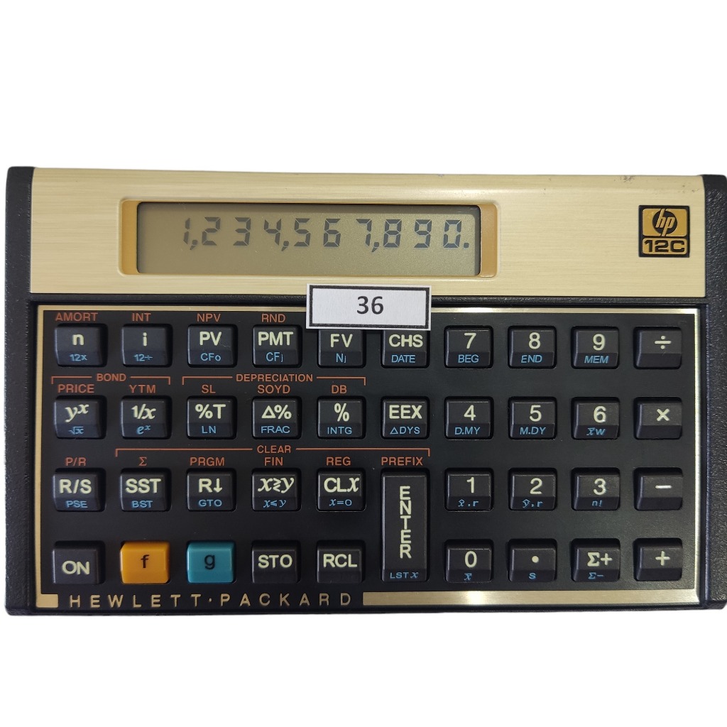 Calculadora Financeira Hp 12c Gold Português Modelo 36 | Shopee Brasil
