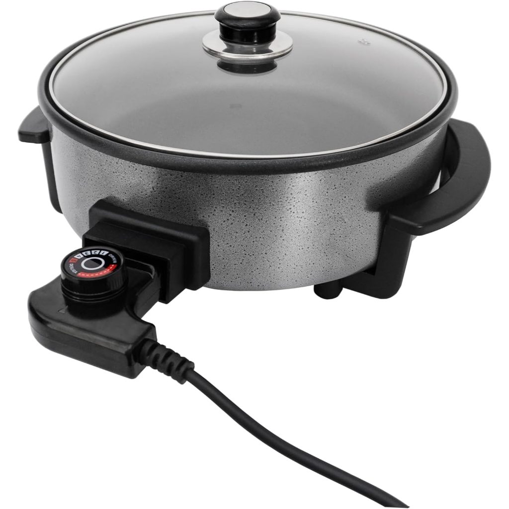 Panela Elétrica Grill Churrasqueira Antiaderente Multiuso 30cm 1500W ...