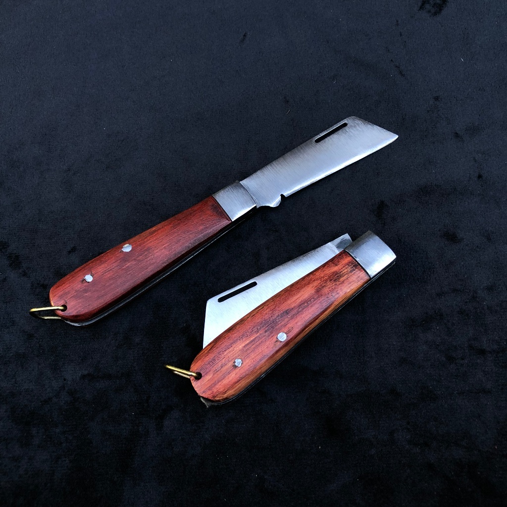Canivete Pica Fumo Carbono e Madeira Artesanal Tradicional Sem Bainha ...