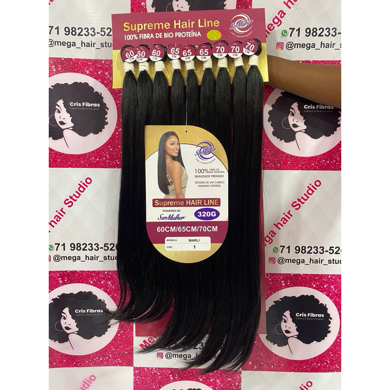 Cabelo Marli Supreme Hair Line Liso – 100% Fibra de Bio Proteína - Ser ...