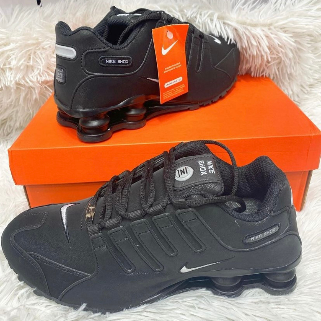 Tenis Shox NZ 4 Molas Preto/Branco Masculino | Shopee Brasil