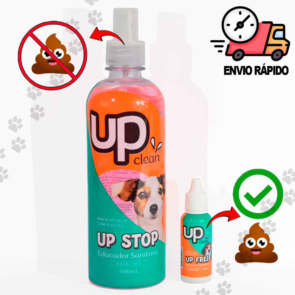 Kit Xixi Pode/Não Pode Educador Sanitário Para Cães UP Clean - 500mL ...