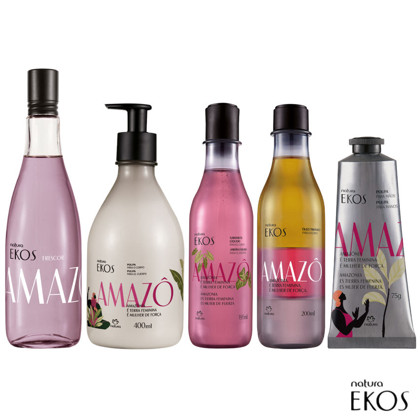 Linha Ekos Amazô Natura: Óleo Trifásico, Colônia Frescor, Hidratante ...