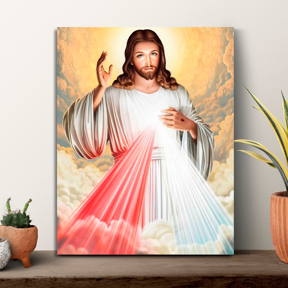 Placa Decorativa Jesus Misericordioso Quadros Católicos MDF 28x20 | Shopee Brasil