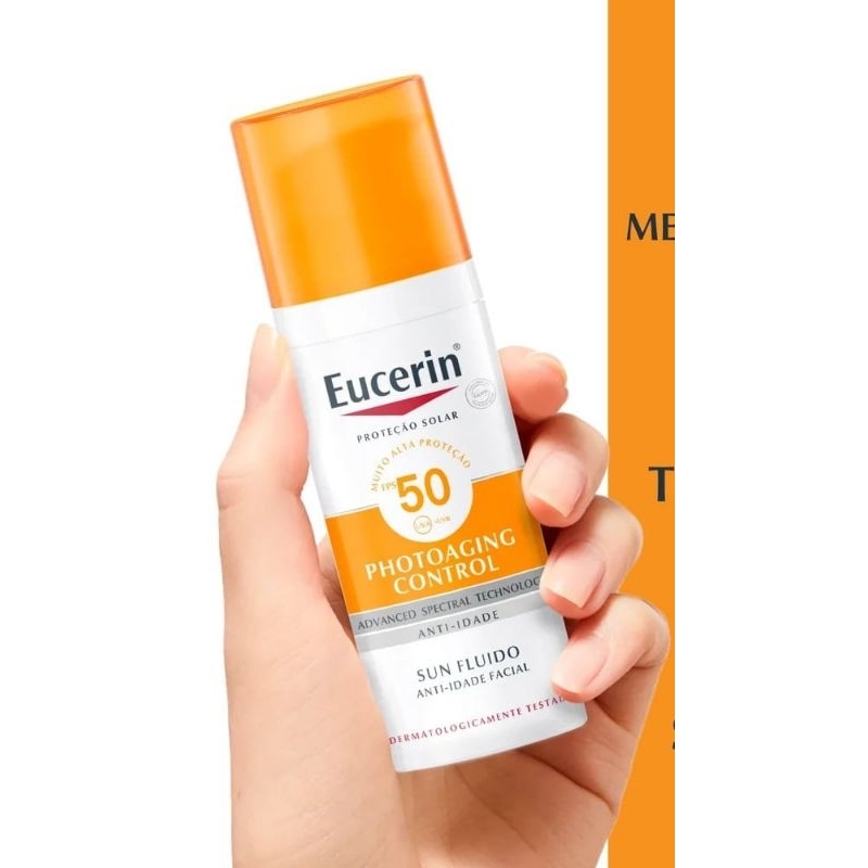 PROTETOR SOLAR FACIAL EUCERIN SUN ANTI-IDADE FPS 50 original | Shopee ...