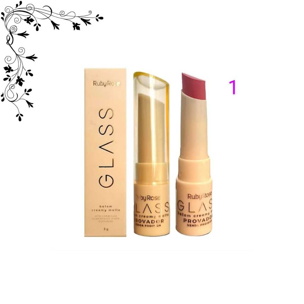 Batom Creamy Matte Glass Ruby Rose | Shopee Brasil