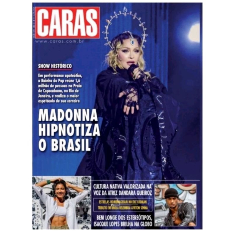 Revista Caras Madonna The Celebration Tour Rio de Janeiro 2024 | Shopee Brasil