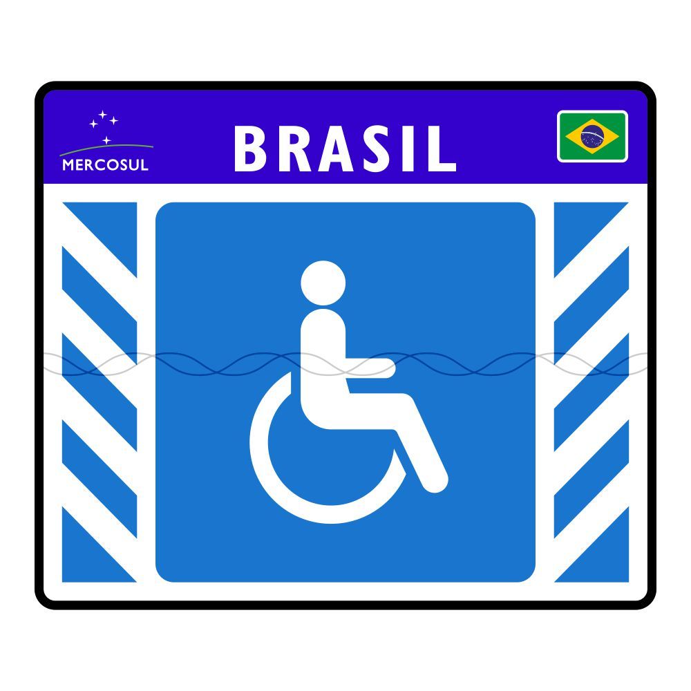 Placa Decorativa para Ciclomotor Moto Bike - PESSOA COM DEFICIÊNCIA PcD ...