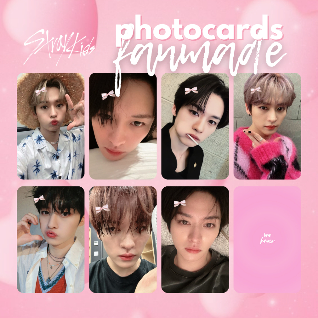 STRAY KIDS Lee Know Coquette Photocards Fanmade | Shopee Brasil