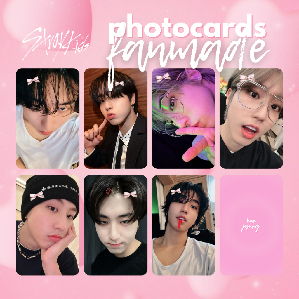 STRAY KIDS Han Coquette Photocards Fanmade | Shopee Brasil
