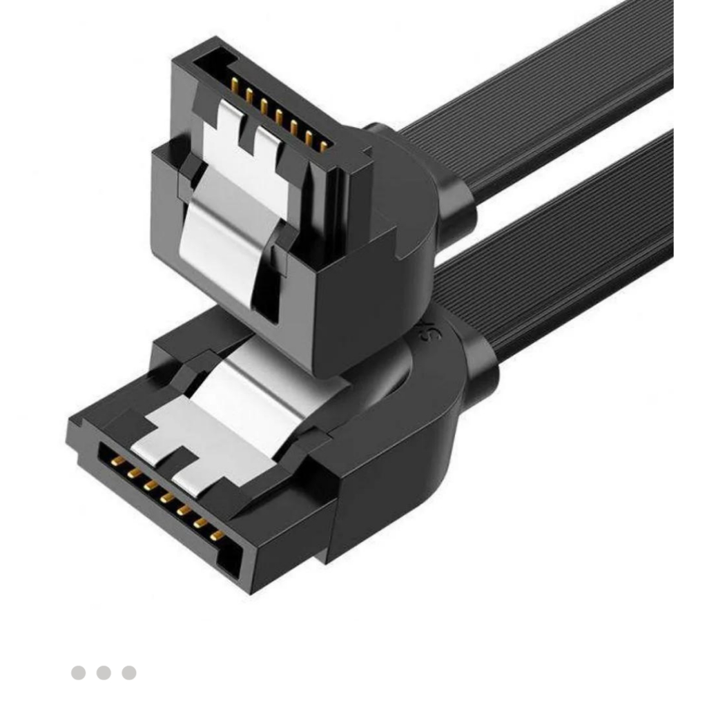 kit 2 Cabo Sata Sata 3 Ângulo Reto E 90 Graus Preto | Shopee Brasil