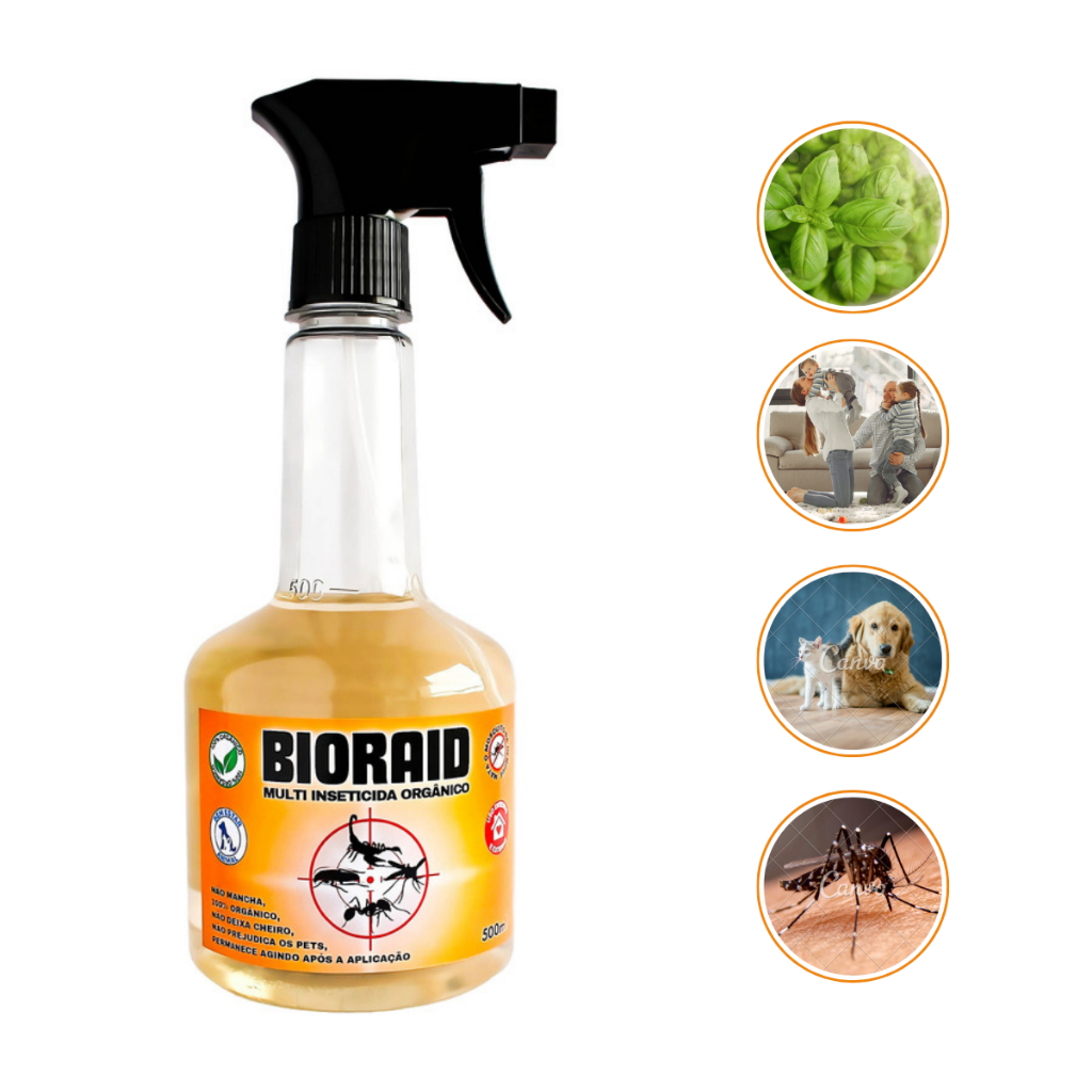 Multi Inseticida Orgânico Natural Repelente Contra Dengue Escorpião ...