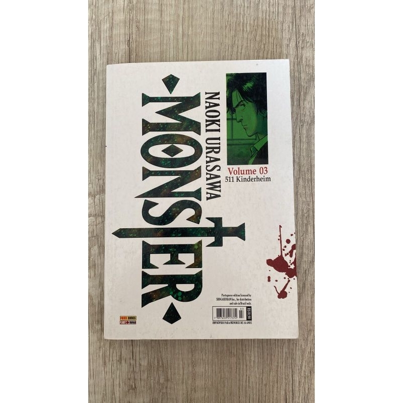 Monster volume 3 naoki urasawa | Shopee Brasil