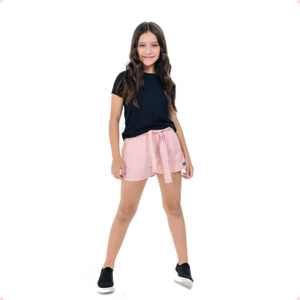 Camiseta T-shirt Meninas Moda Babylook Infanto Juvenil | Shopee Brasil