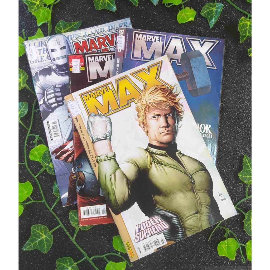 Coleção HQ Marvel Max / Vários Heróis | Shopee Brasil