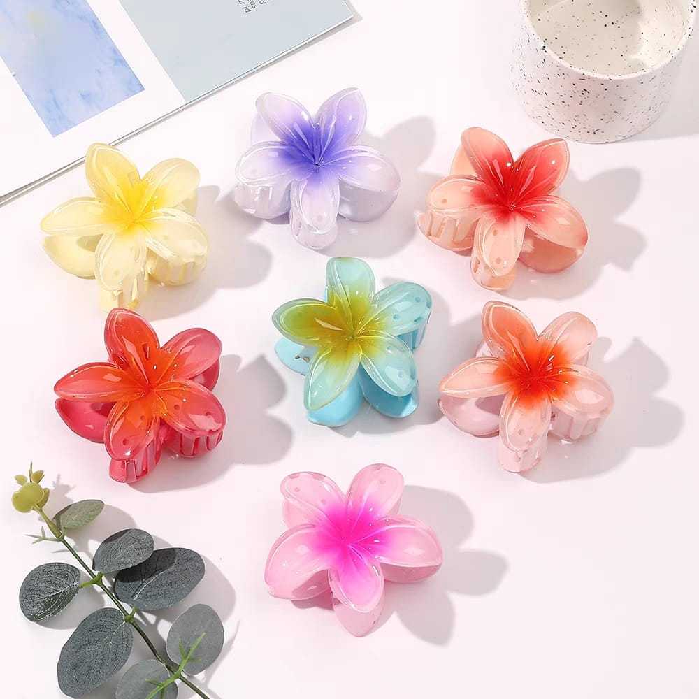 Presilha Flor verão grande piranha de cabelo prendedor / Grampo De ...