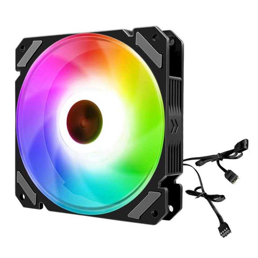 Cooler Fan Pwm 4 Pinos Coolmoon Argb 5v 3 Pinos 800 à 1800rpm Ventilador 120mm | Shopee Brasil