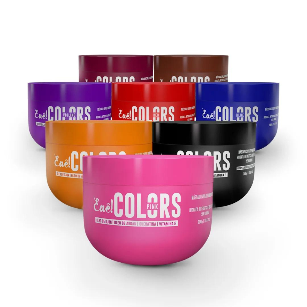 Máscara Tonalizante Pigmentadora Colors Brilho Diversas Cores Possui ...