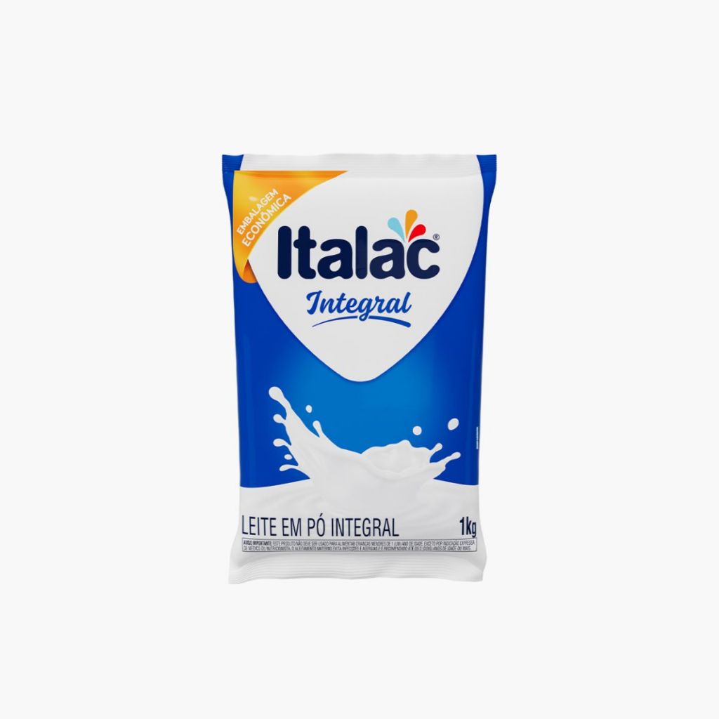 Leite Em Pó Integral 1kg Saco - Italac | Shopee Brasil