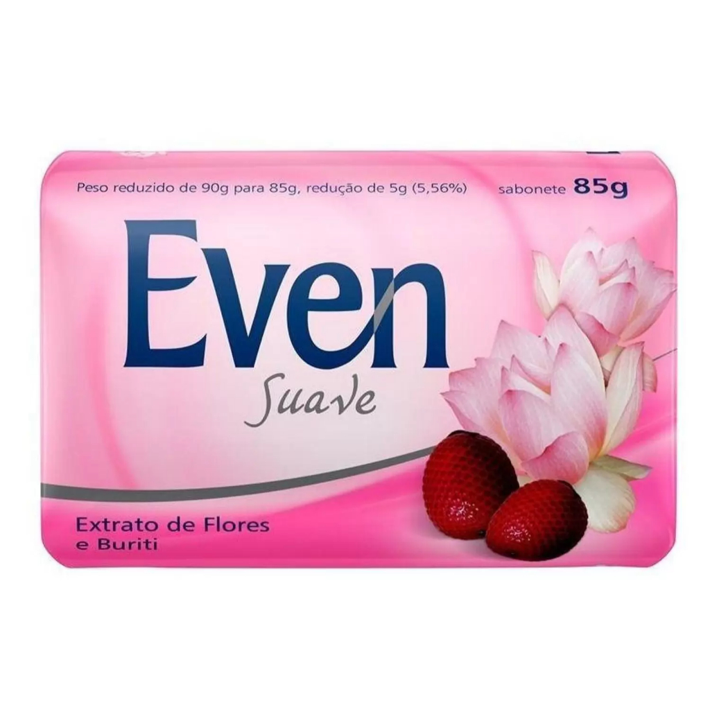 Sabonete em Barra Glicerinado Even Suave Aloe Vera e Menta, Flores e ...