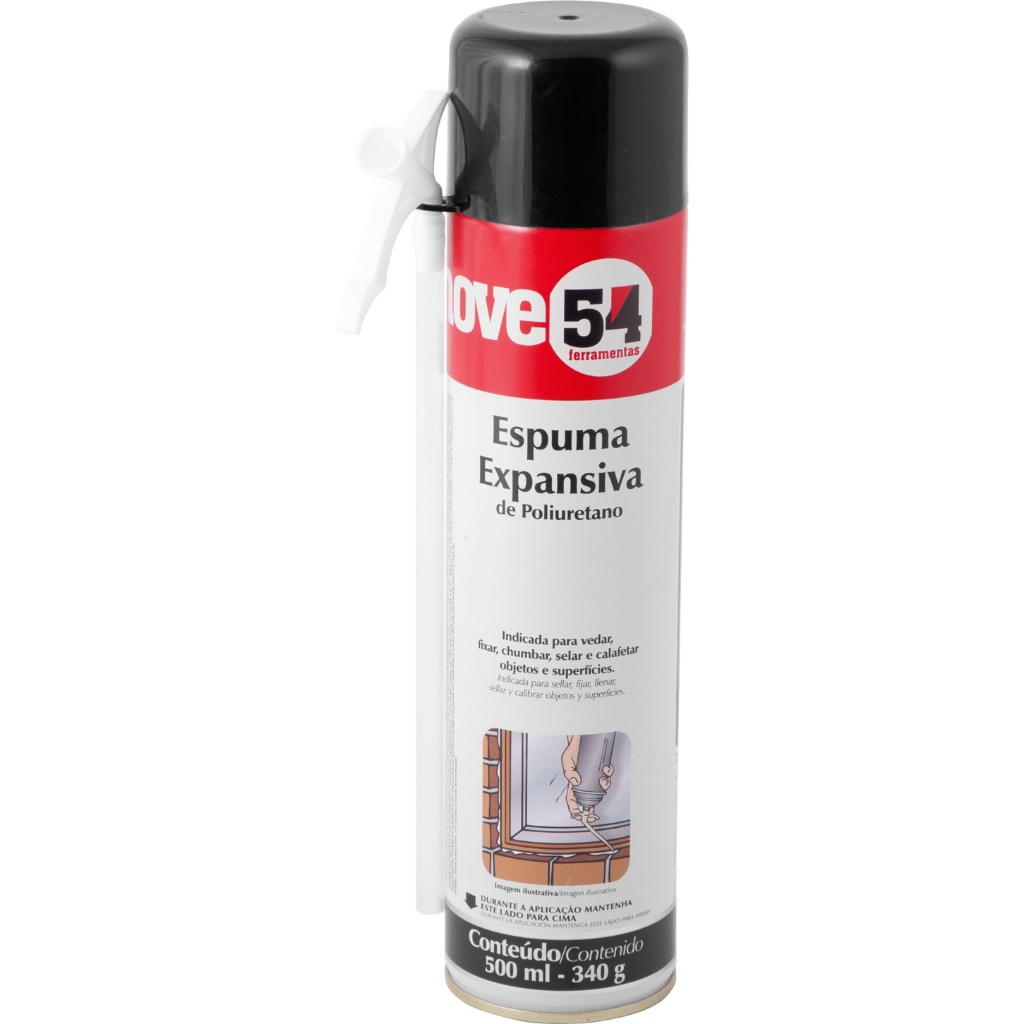 Espuma expansiva de poliuretano 500 ml/340g - Nove54 | Shopee Brasil