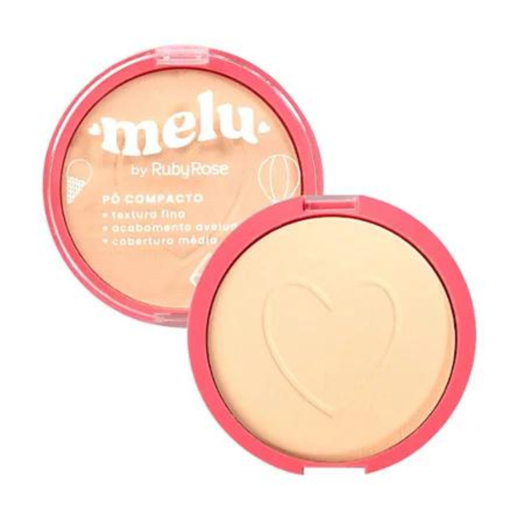 Pó Compacto Melu Facial C10 Melu Cores e Acabamento Avelulado - Ruby ...