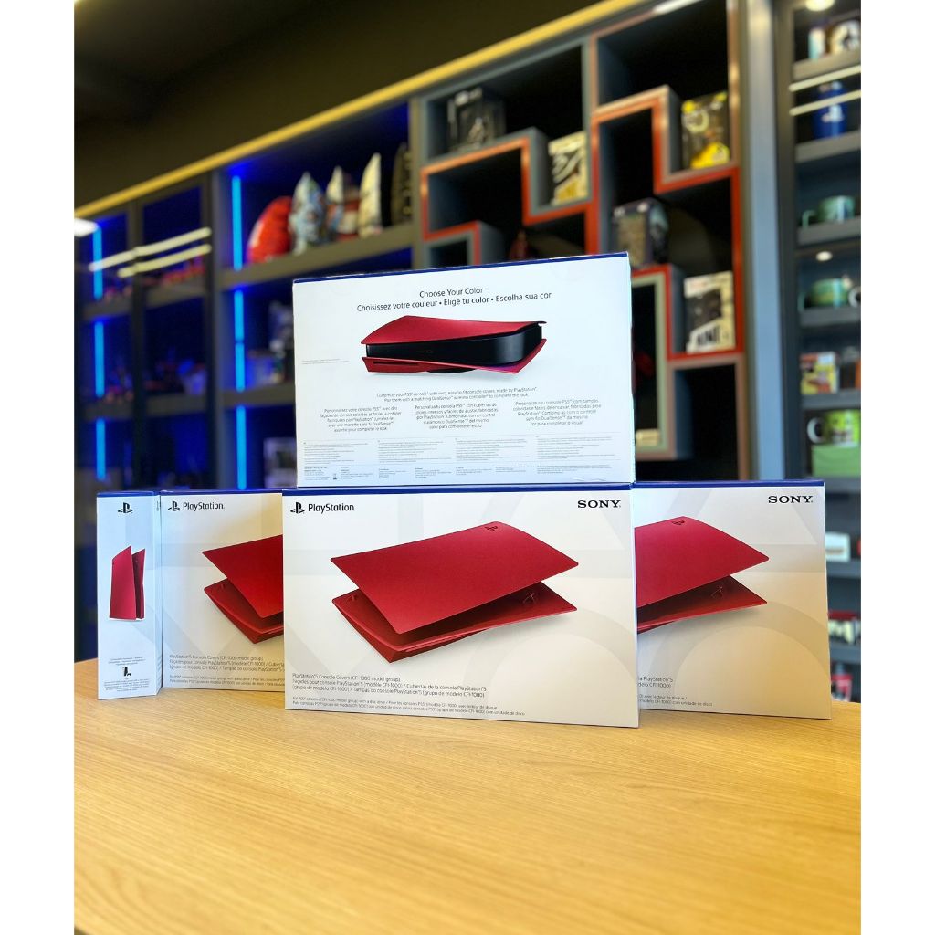 Tampa de Console Volcanic Red Ps5 Lacrado | Shopee Brasil
