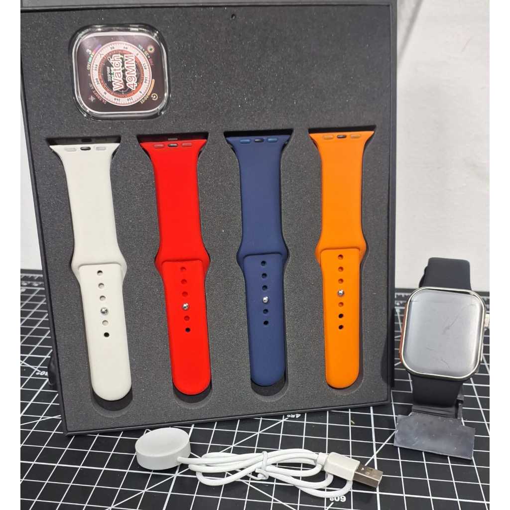 Smartwatch inteligente BASIK Prime W55 Pro Max + KIT c/ 4 pulseiras ...