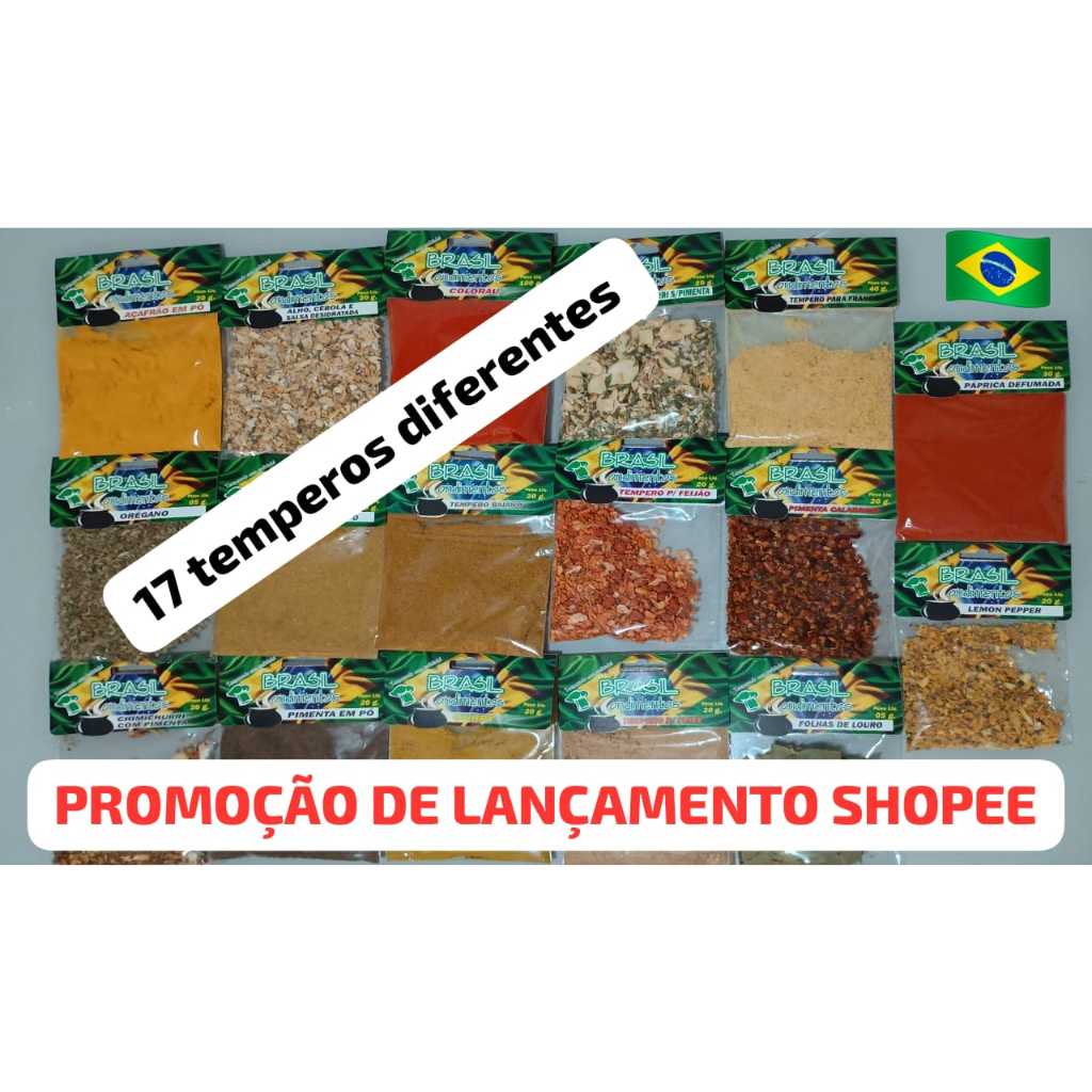 Temperos kit completo com 17 unidades, temperos novos qualidade Premium ...