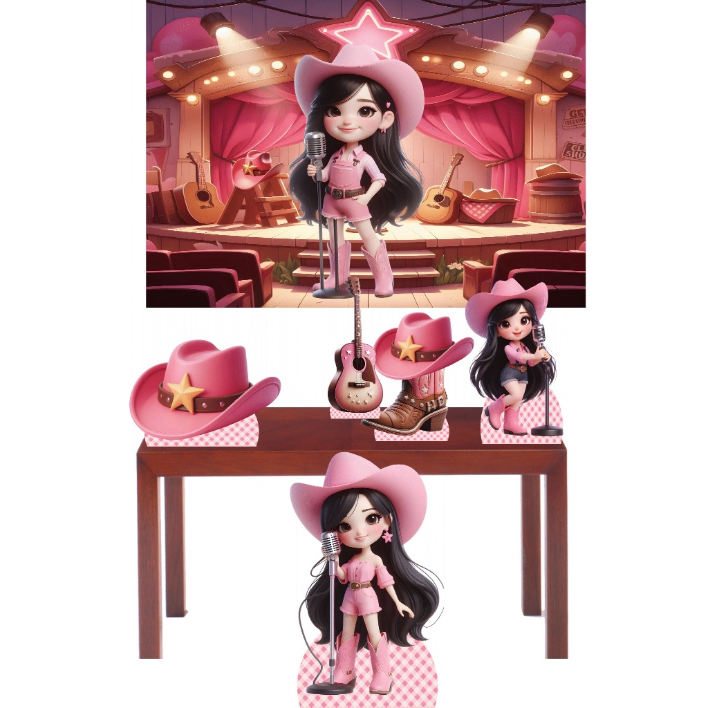 KIT DISPLAY +BANNER ANA CASTELA CUTE BOIADEIRA - MDF | Shopee Brasil
