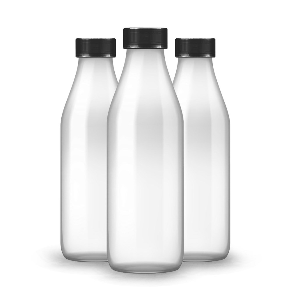 15 Garrafa Pet Plástica Tampa Com Lacre 1 Litro Descartavel Cor Transparente | Shopee Brasil